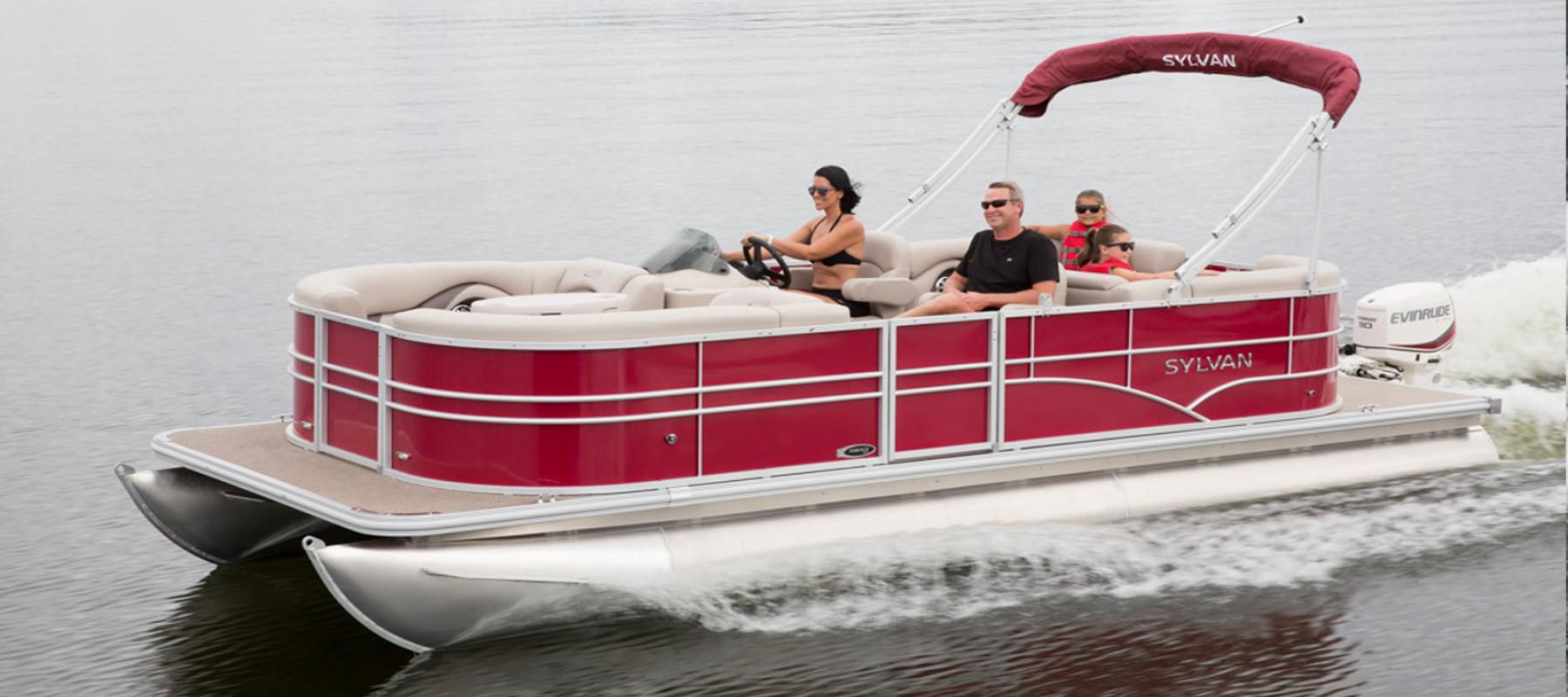 Außenbord-Pontonboot - 822 LZ - Sylvan Pontoons - max. 10 Personen