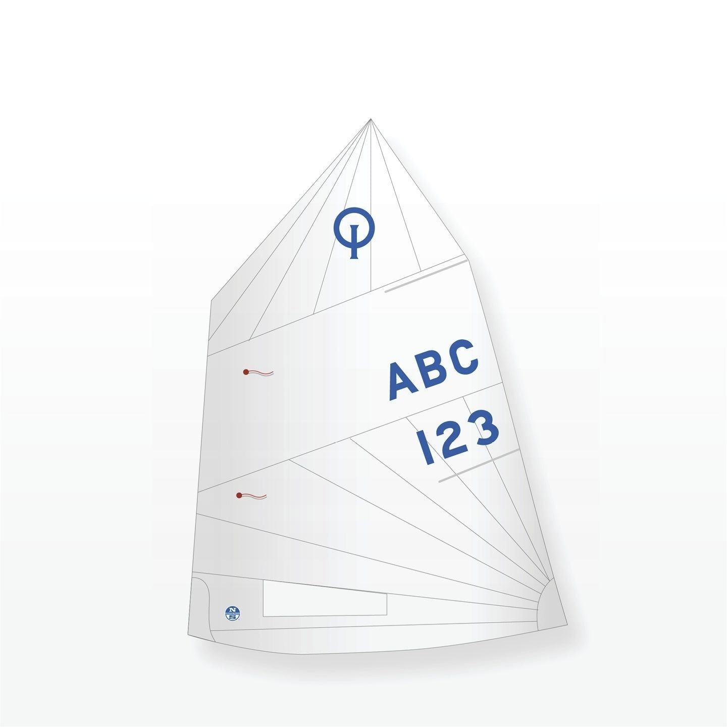 Großsegel - V-2 - North Sails Sailmaking - für Jolle / cross-cut / Optimist