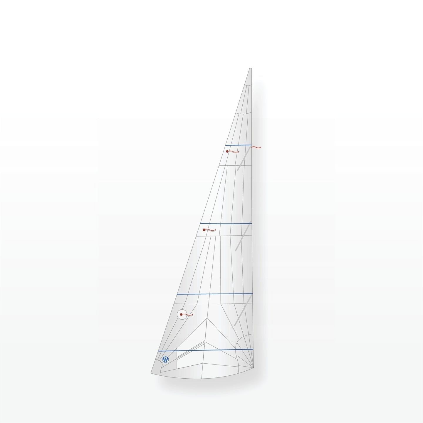 Fock - J-6 - North Sails Sailmaking - für Jolle / Polyester / J70