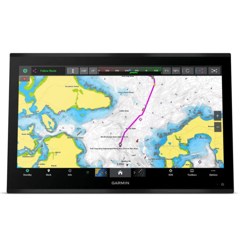 Tracker Multifunktionsgerät - GPSMAP® 9027 - Garmin - GPS / für Boot / 4K