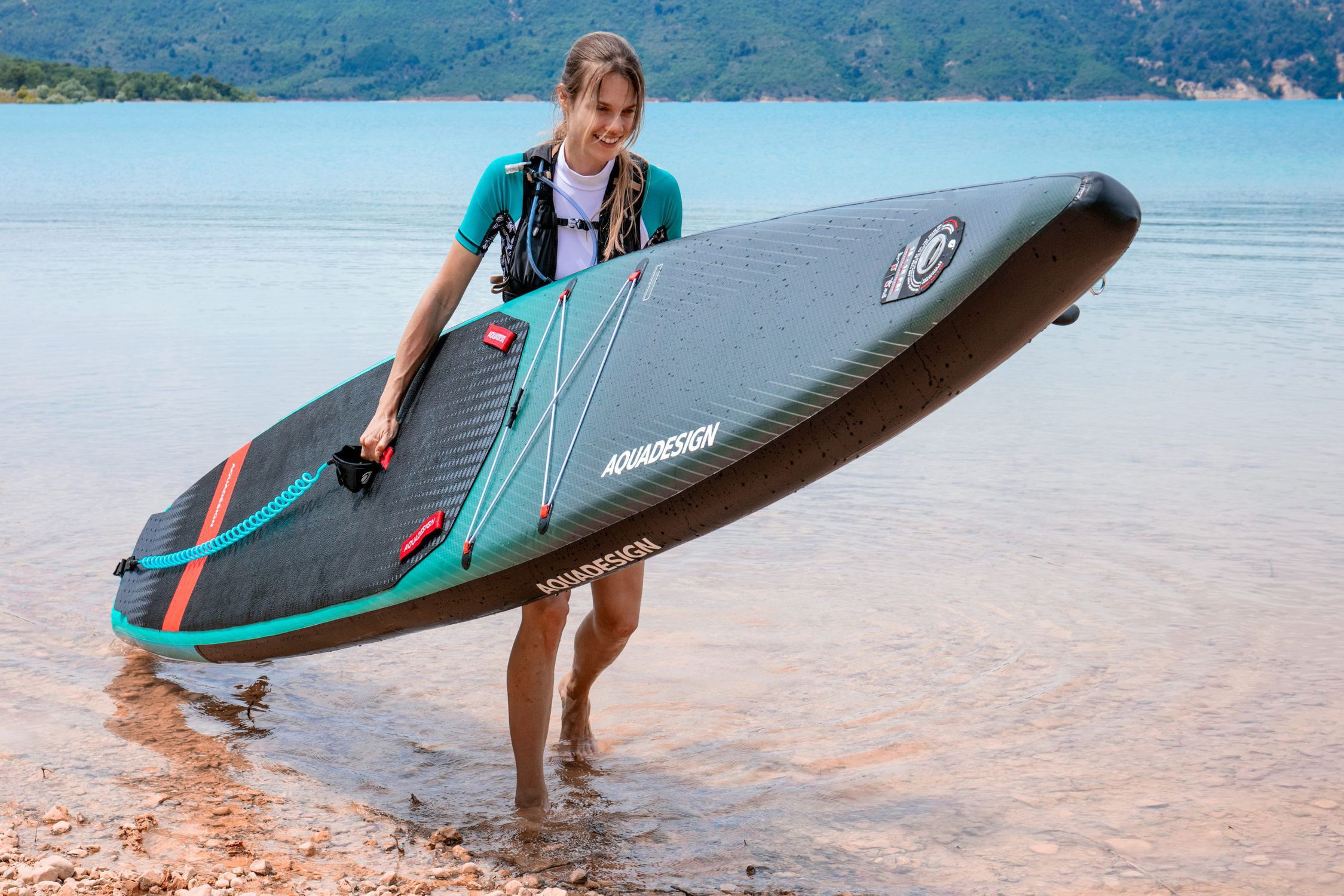 Aufblasbares SUP - FIRST - AQUADESIGN - Touring / Race / für ...