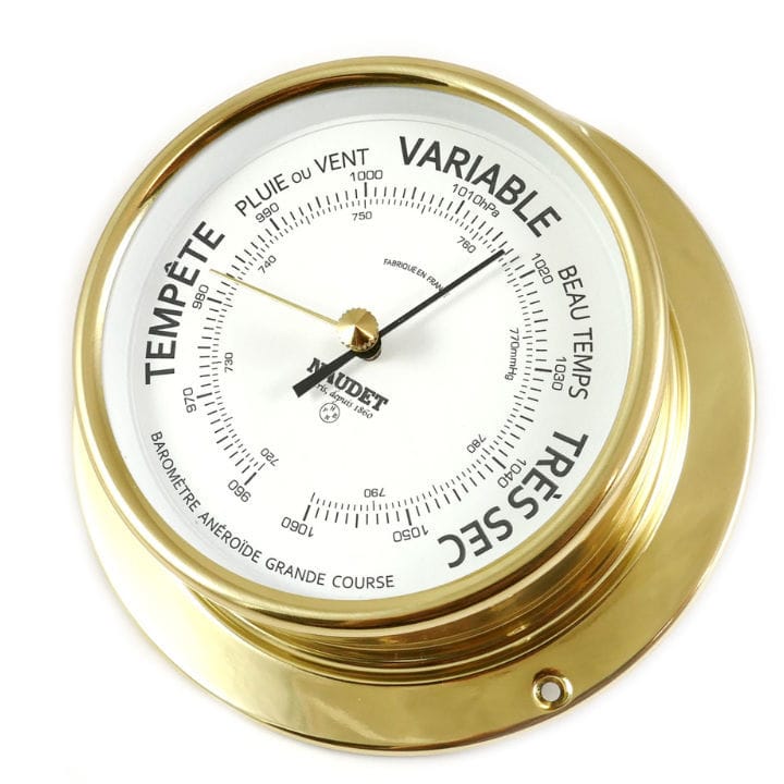 Analoges Barometer - DIAL 10CM - Naudet Dourde - Messing