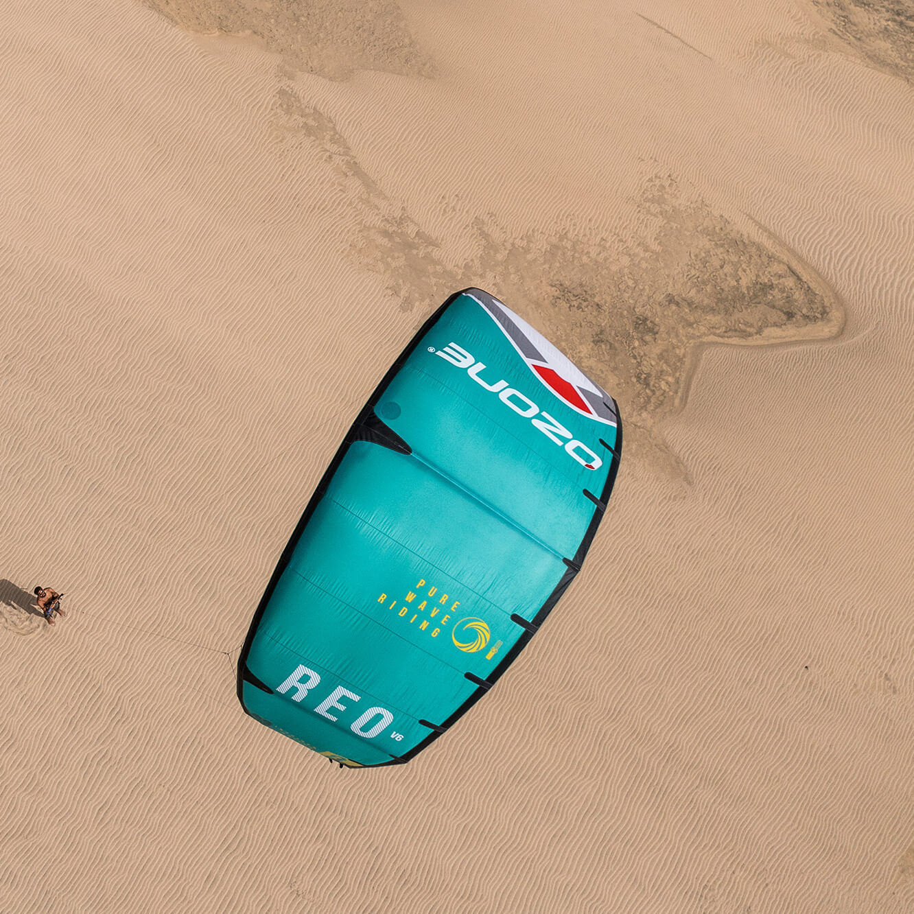 Kitesurf-Kite / C-shape - REO V6 - Ozone - Wave / schnell