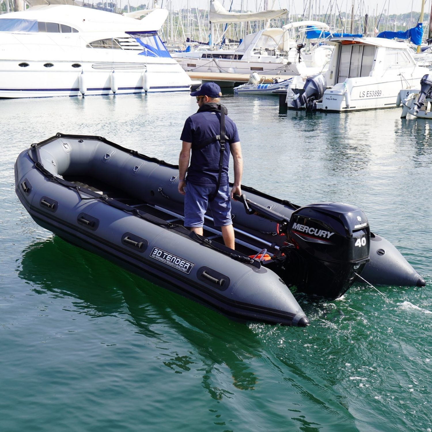 Außenborder-Schlauchboot - POLAR 470 - 3D MARINE - faltbar / Open ...