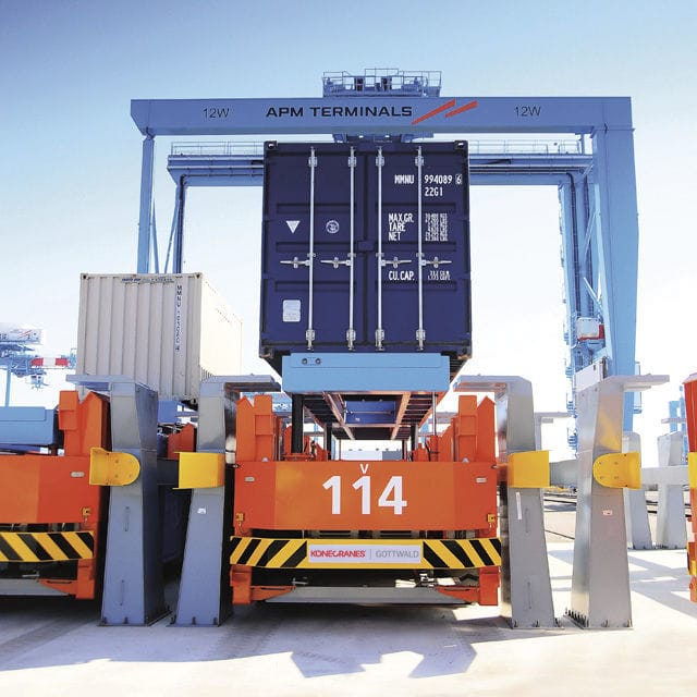 Fahrerloses Transportfahrzeug / FTF - LIFT - Konecranes - für Container