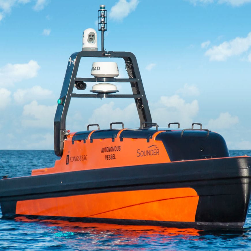 USV für hydrographische Studien - Sounder - Kongsberg Maritime