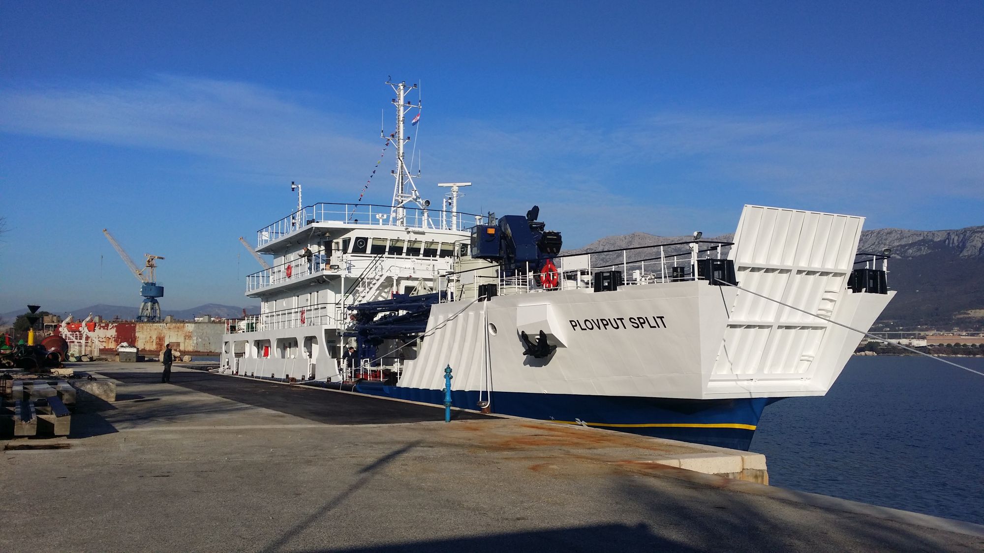 Arbeitsfrachtkahn-Frachtschiff - PLOVPUT SPLIT - Brodosplit Shipyard - Beton