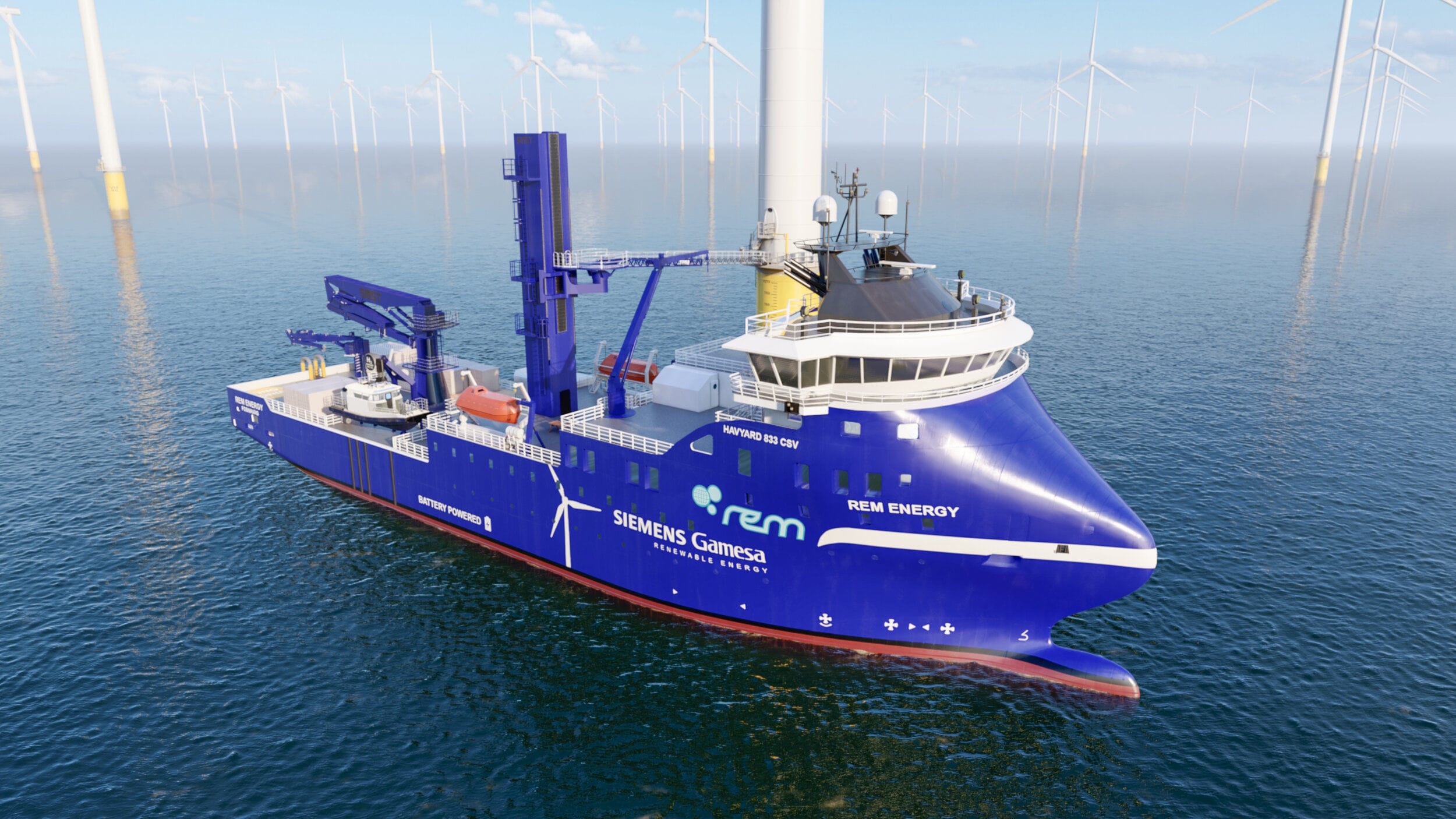 Offshore-Service-Schiff für Windpark - HAVYARD 833 - Kleven Maritime AS