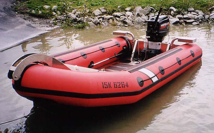 Außenborder-Schlauchboot - SPIRIT 12'6 - Polaris boat - halbstarr / max ...