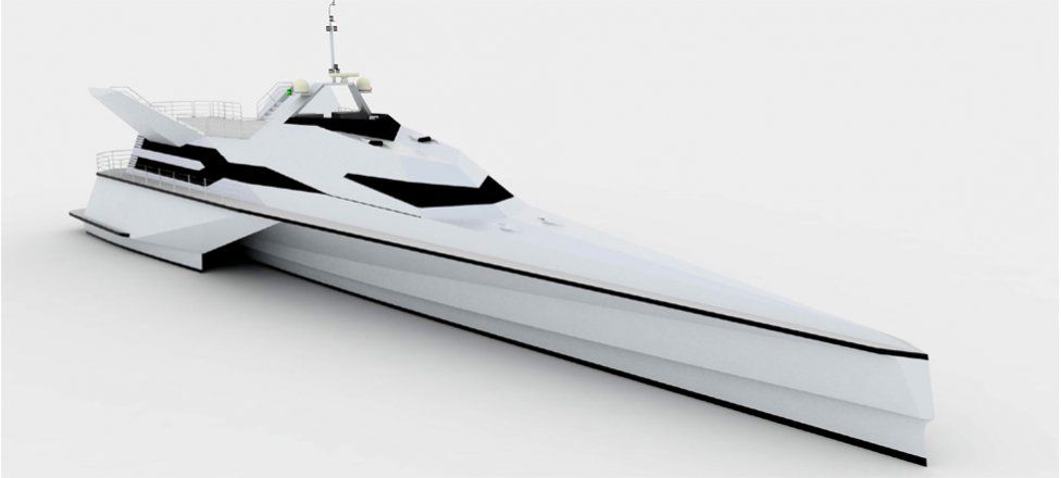 Motor-Trimarane Luxus-Superyacht - EX-3 Javelin - LOMOcean Design ...