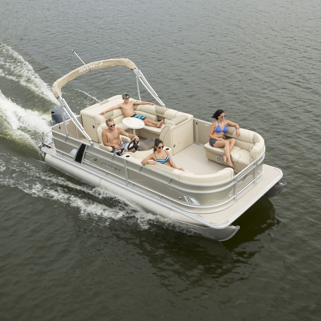 Außenborder-Pontonboot - 20 C - Stardeck by starcraft - max. 9 Personen