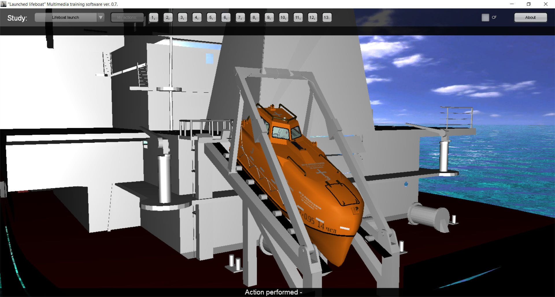 Simulationssoftware - Freefall Lifeboat - STORM SIM - für ...