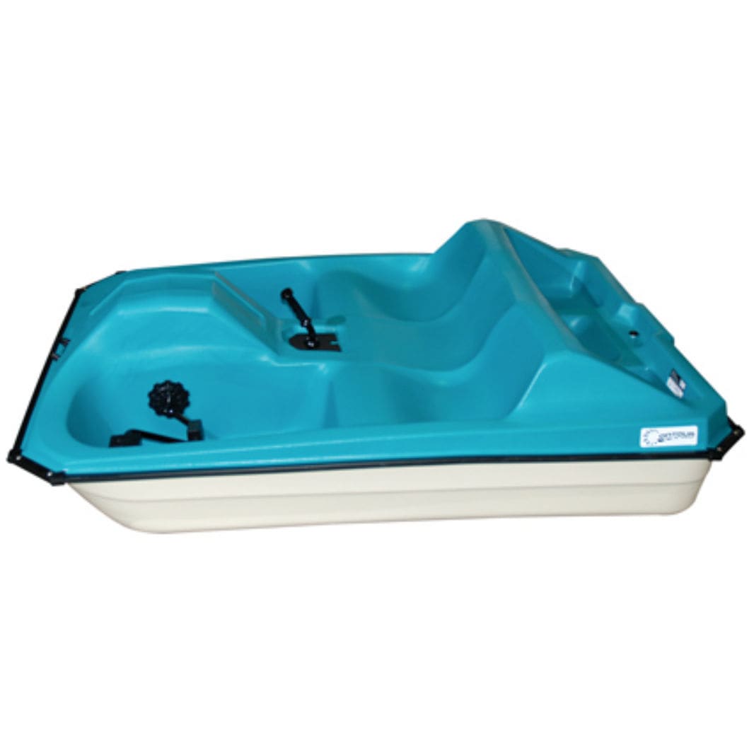 Dreisitzer-Tretboot - Cadet - BW Marine - Polyethylen / blau / gelb