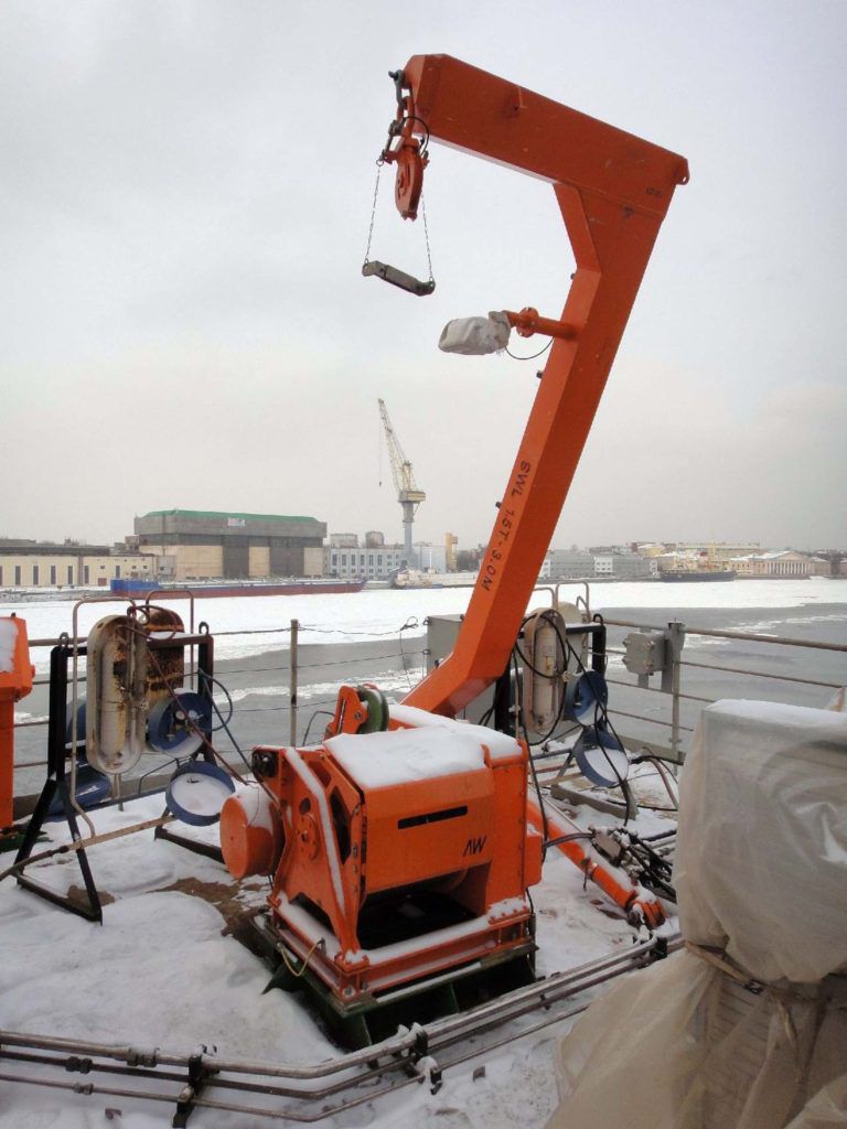 Kran für ozeanographische Schiff - Adria Winch - Deck