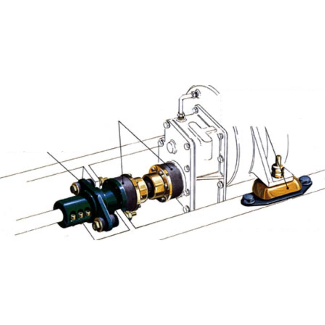 Flexible mechanische Kupplung - aquadrive - für Boot / Antivibration