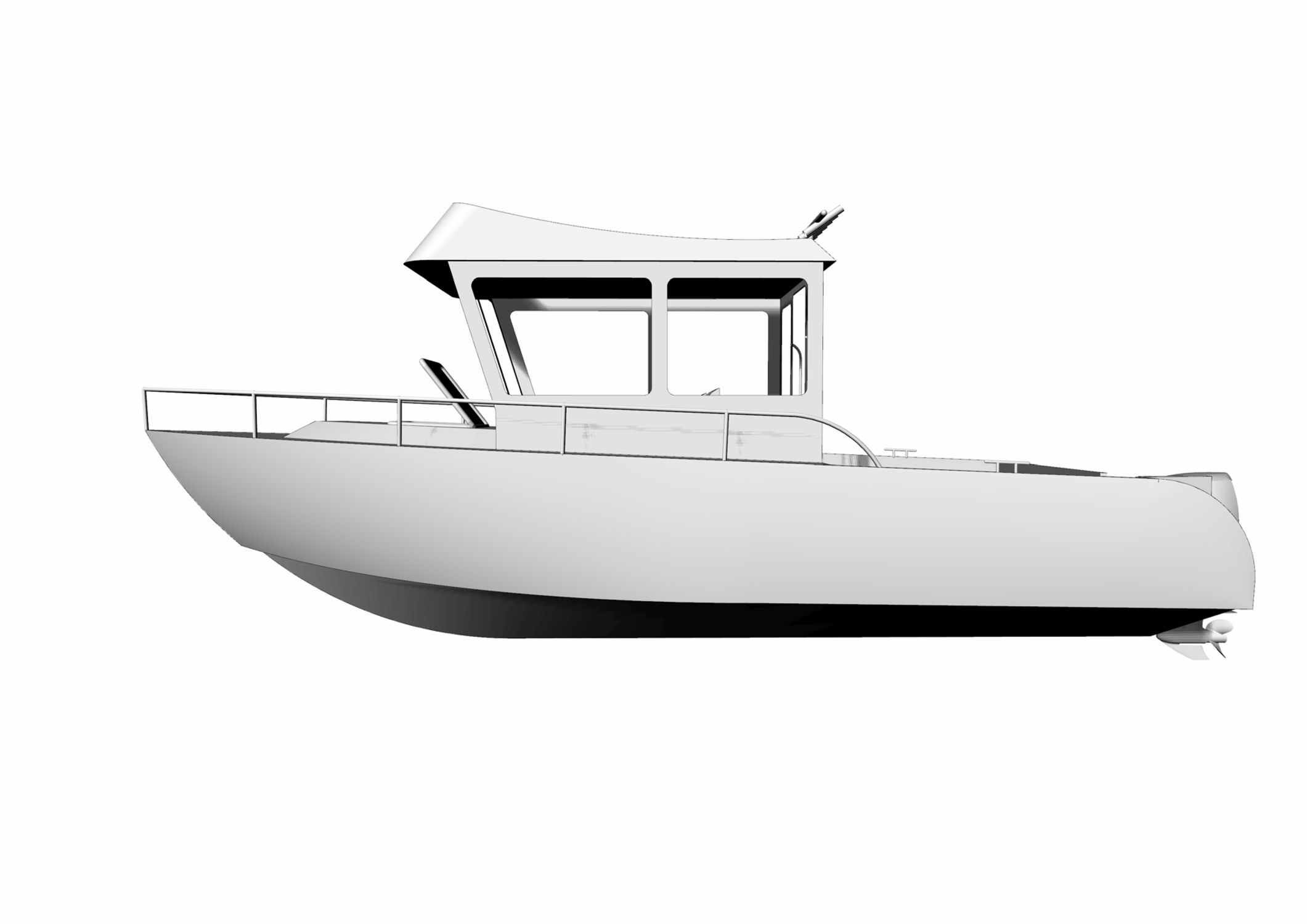 Angelboot für Tagesfahrten / Innenborder - AT 750 - ALUTEC BOATS - Tag ...