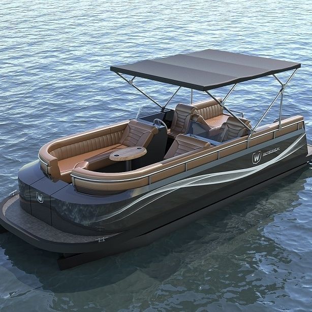 Außenborder-Pontonboot - Aqua Fun 22 - Waterbus S.C. - Open / mit ...