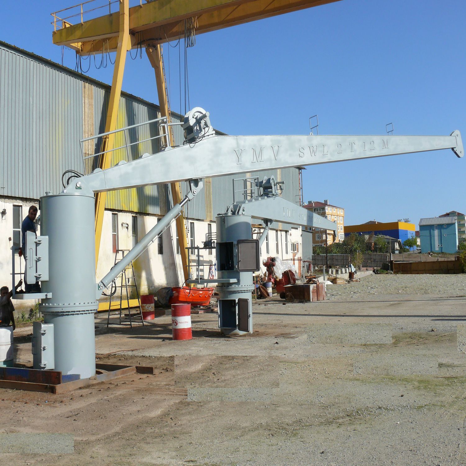 Kran mit geradem Ausleger - YMV Stiff Boom Cranes - YMV CRANE AND WINCH ...