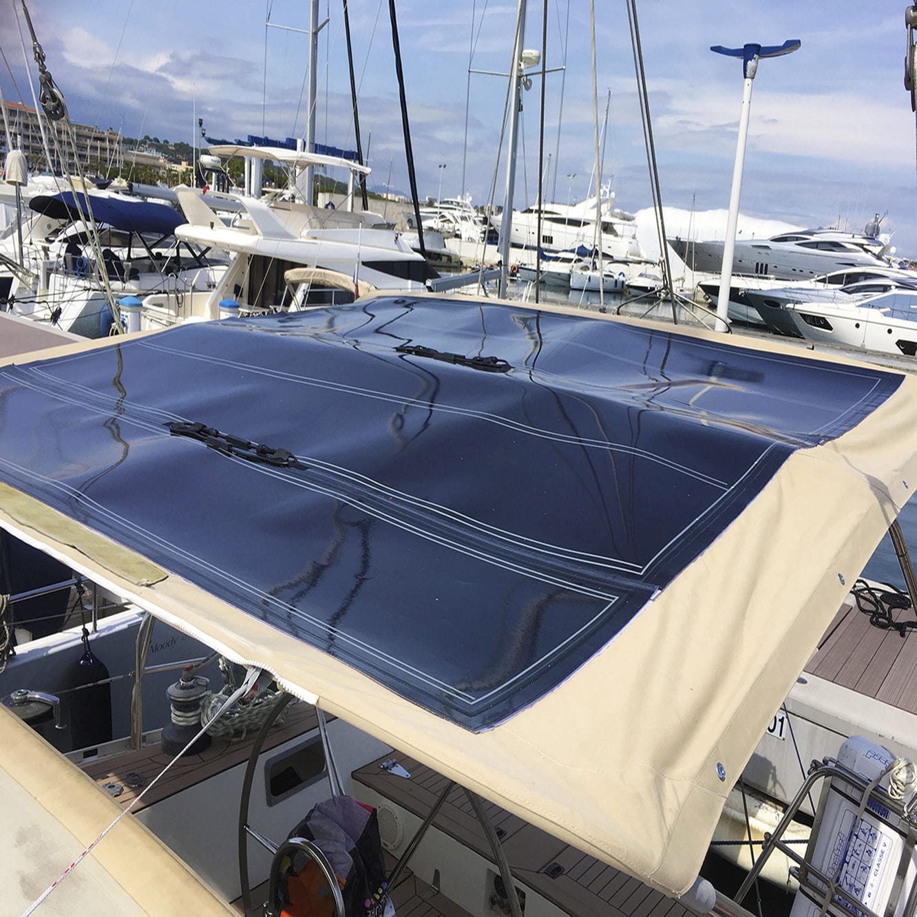 Flexibles Solarpanel - Bimini - Solar Cloth System - für Boot